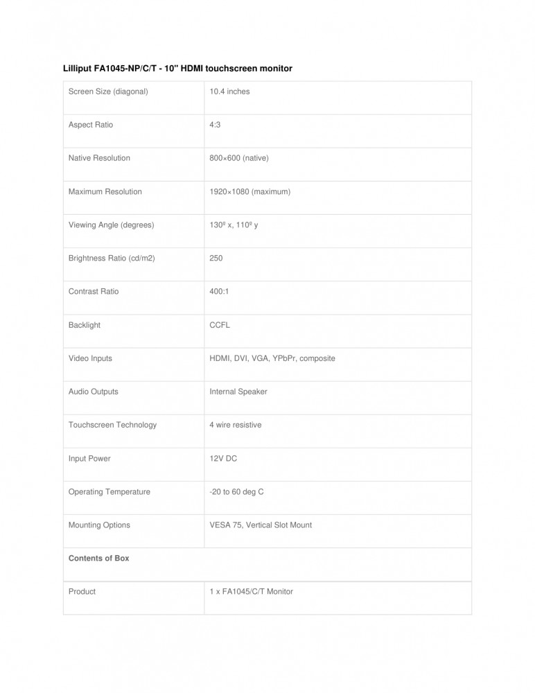 FA1045-NP/C/T technical document image, page 1