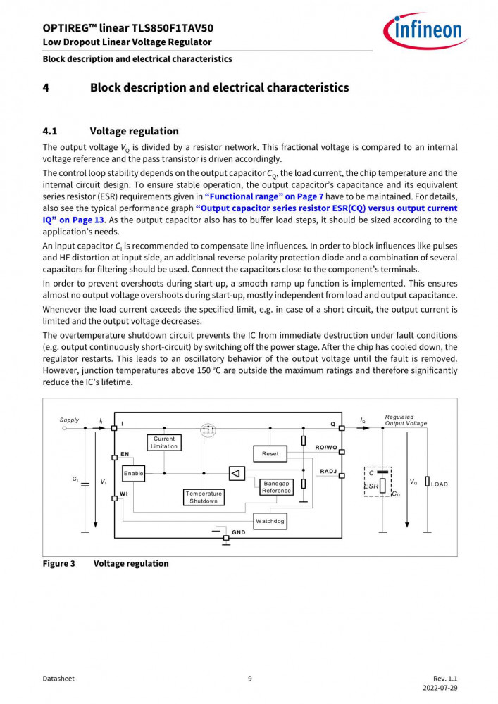 TLS850F1TAV50 datasheet page 9