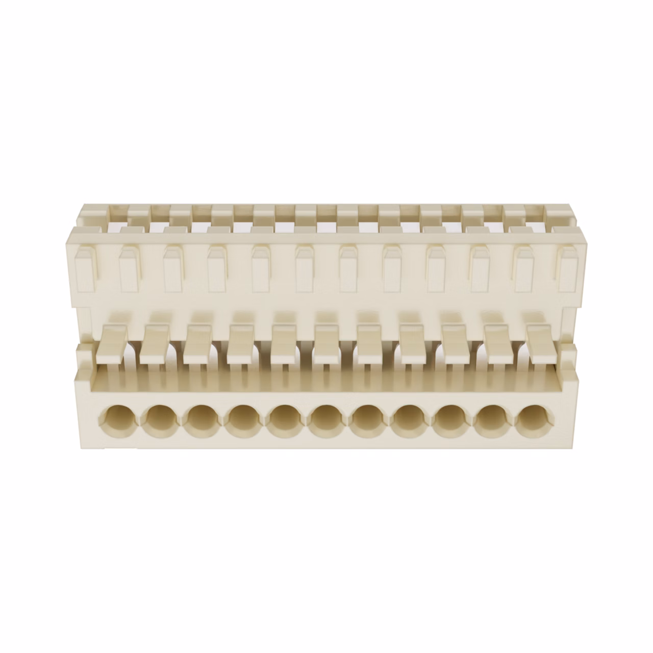 Appli-Mate RAST 2.5 Connector, 2.50mm Pitch, Female, 11 Circuits, Open Endwalls, Tin Plating for sale