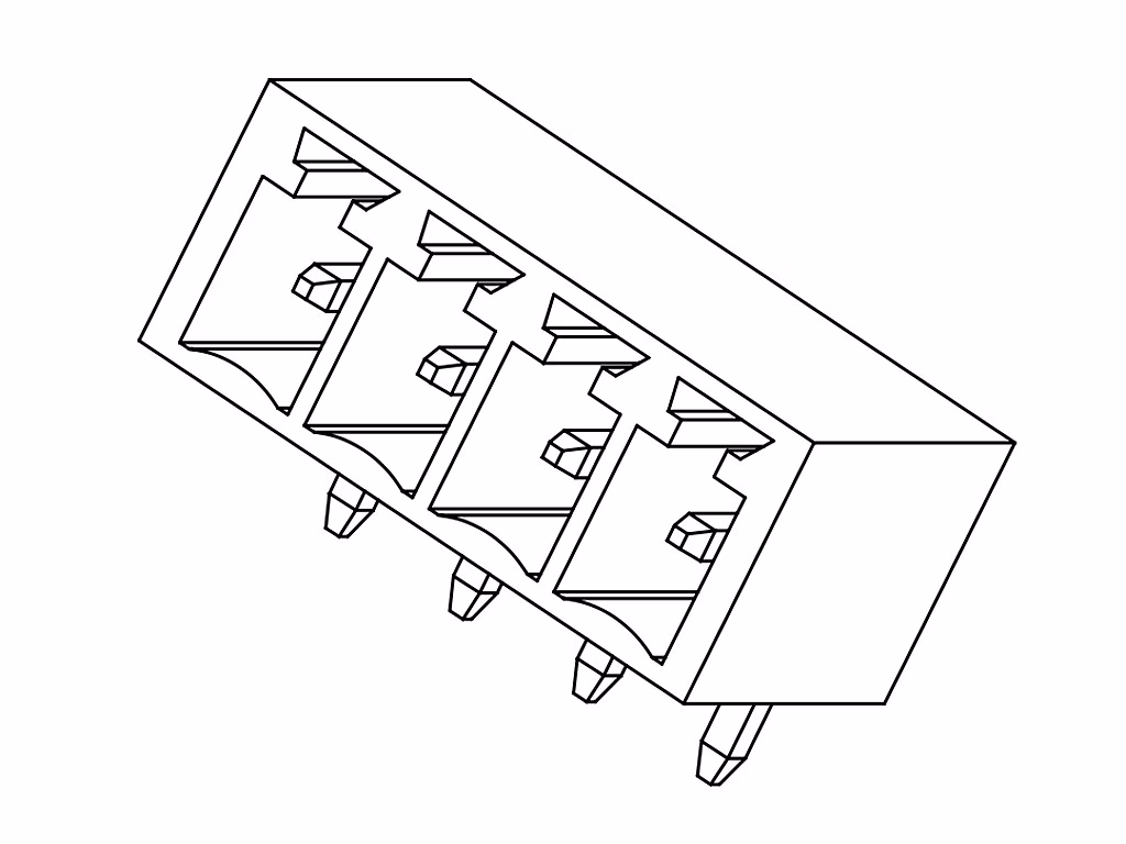 3.50mm Pitch Eurostyle Right-Angle PCB Header, Green Housing, Gold (Au) Plated, 12 Circuits for sale