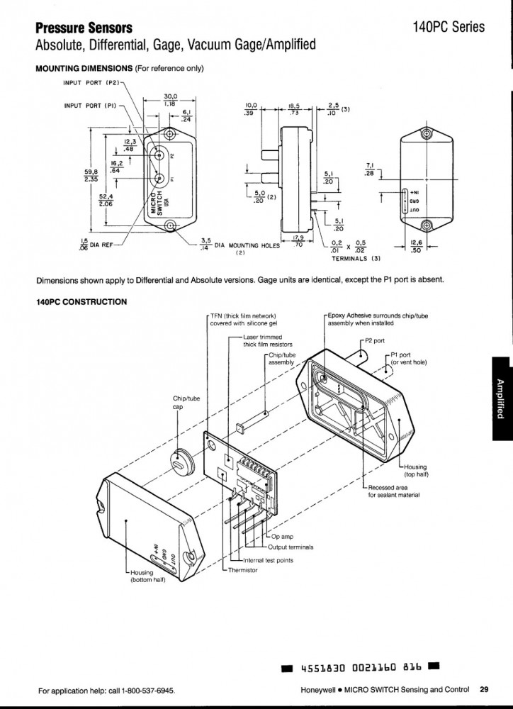 Honeywell 142PC05G datasheet page 4