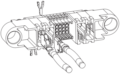 TE Connectivity 1600788-8 Backplane Connector Housing for sale
