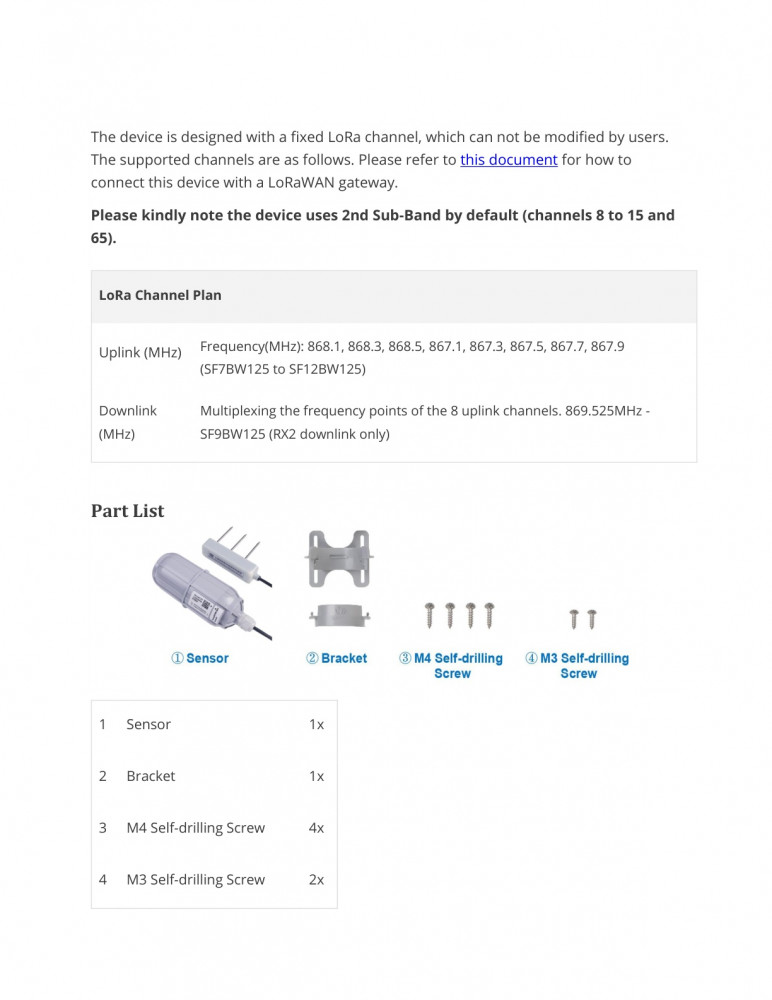 Seeed SenseCAP MT20 documentation page 8