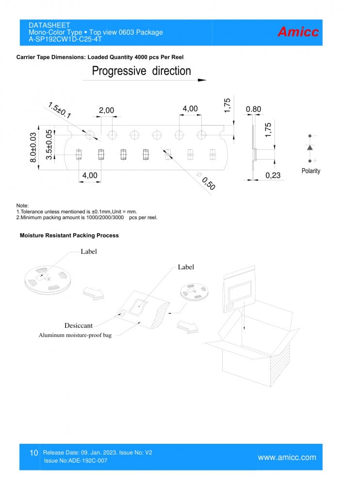 A-SP192CW1D-C25-4T datasheet page 10