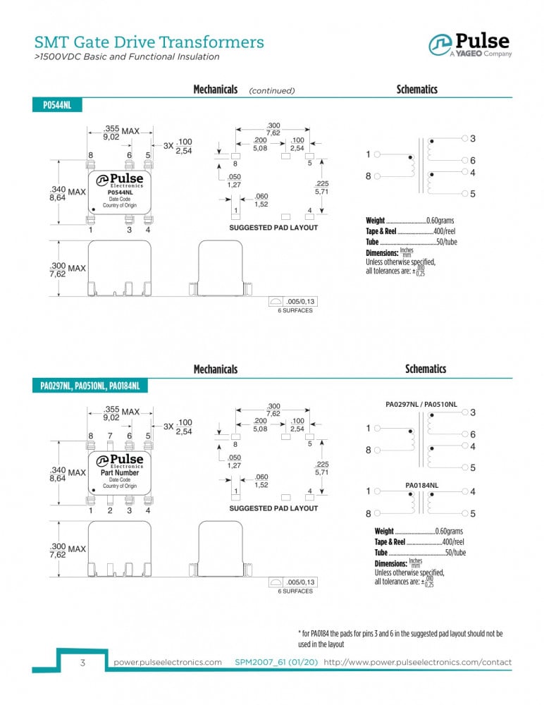 PE-68386NLT technical document page 3