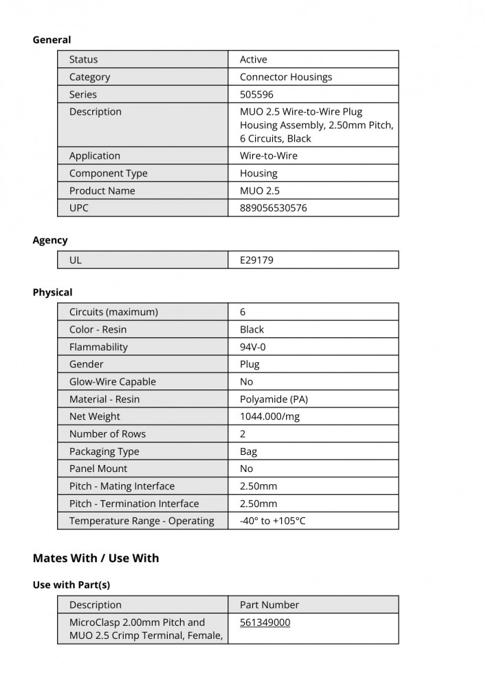 5055960601 product document image, page 2