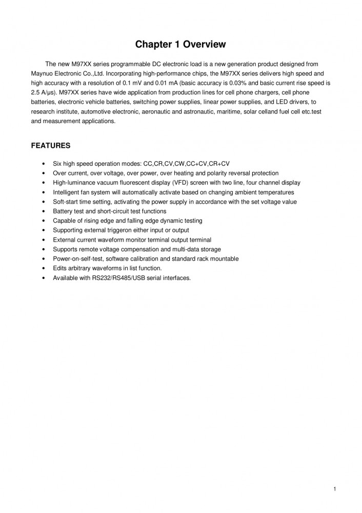 MAynuo M9711 manual page 5