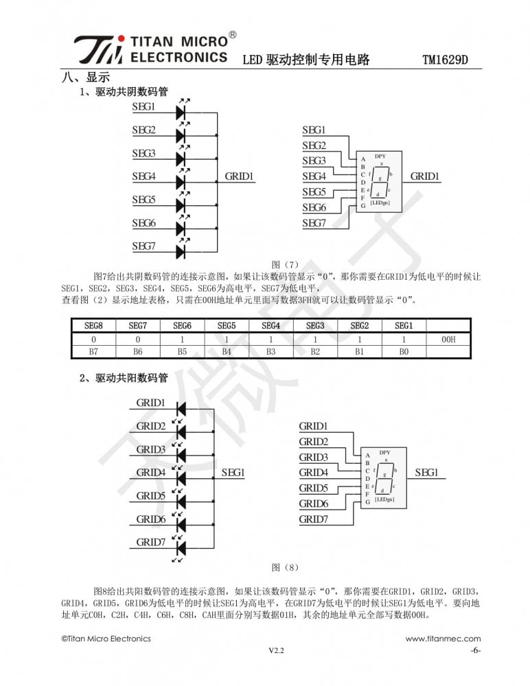 TM1629D technical document page 6