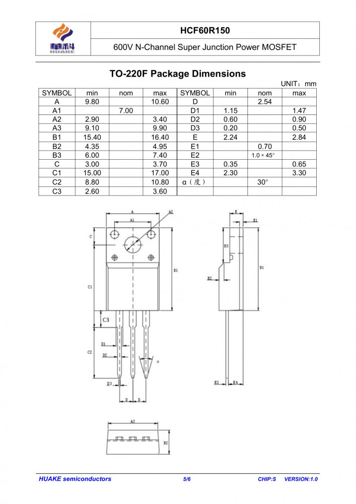 HCF60R150 datasheet page 5
