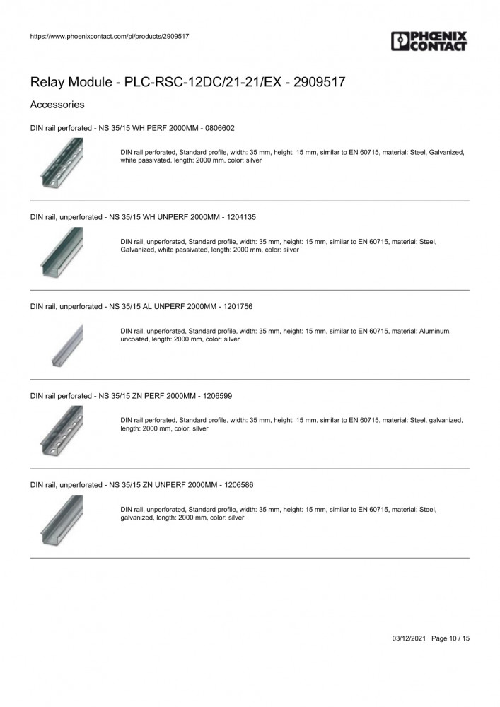 Phoenix Contact 2909517 technical document page 10