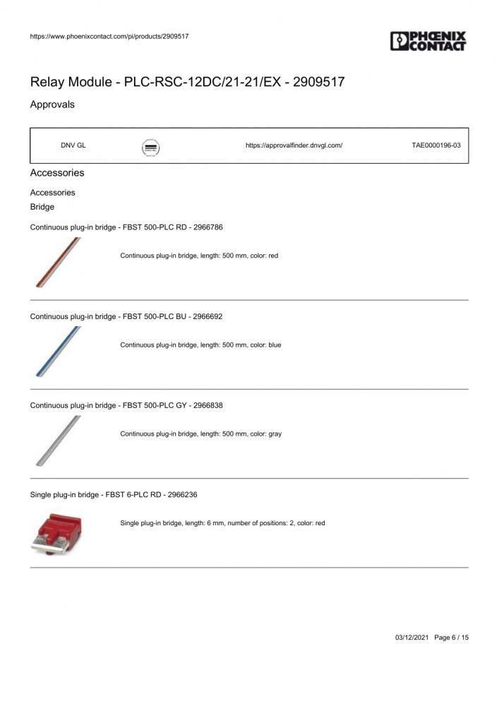 Phoenix Contact 2909517 technical document page 6