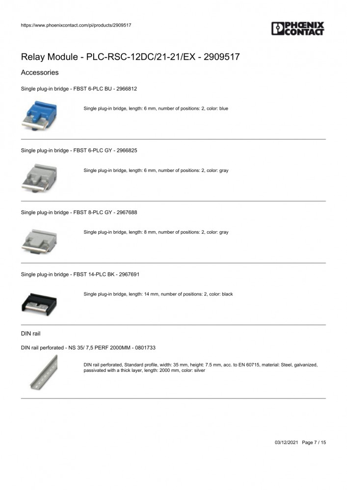 Phoenix Contact 2909517 technical document page 7