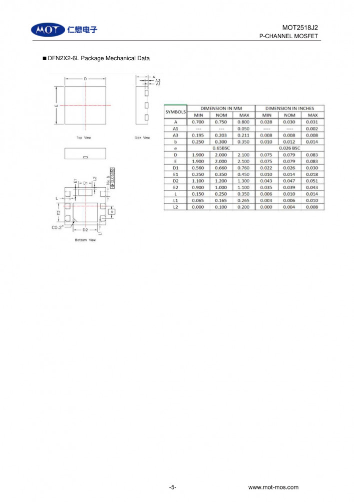 MOT2518J2 datasheet page 5