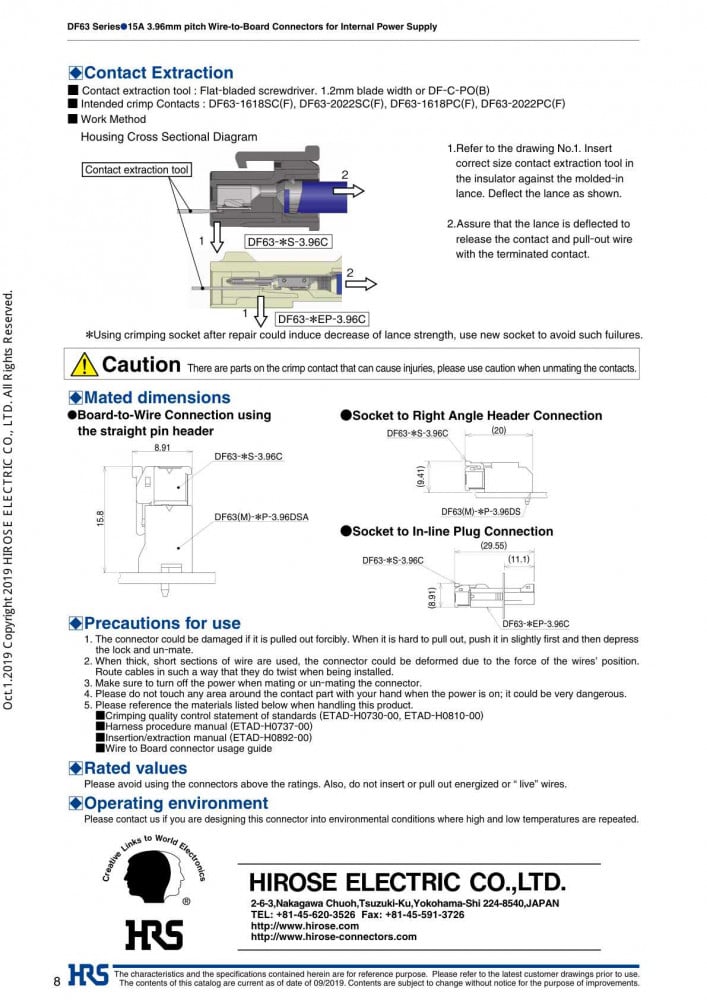 HRS DF63 Series datasheet page 8