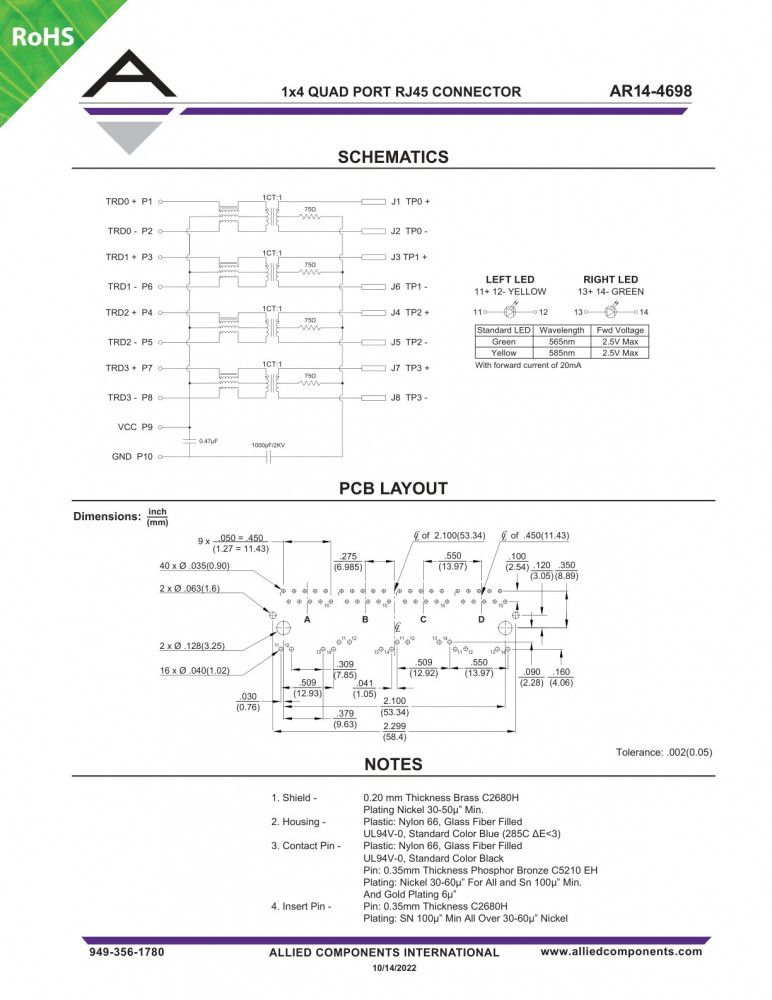 AR14-4698 product datasheet page 2