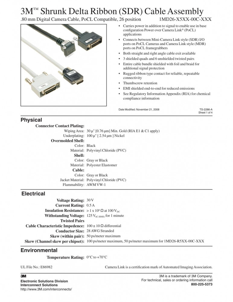 3M 1MD26-R560-00C-500 technical document page 1