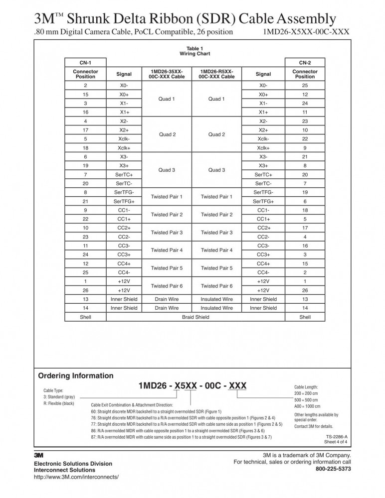 3M 1MD26-R560-00C-500 technical document page 4