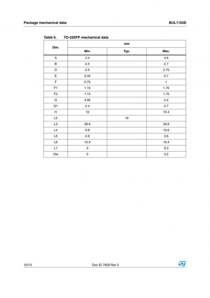 BUL1102E datasheet page 10