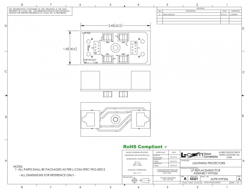 ALPR-HYP356 technical document page