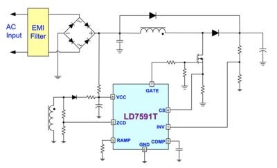 Transition-Mode PFC Controller with Fault Condition Protection