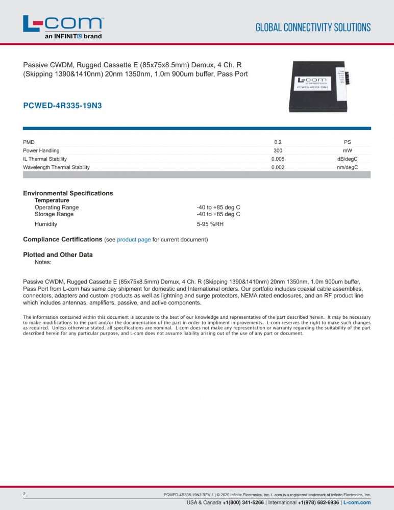 PCWED-4R335-19N3 technical document page 2