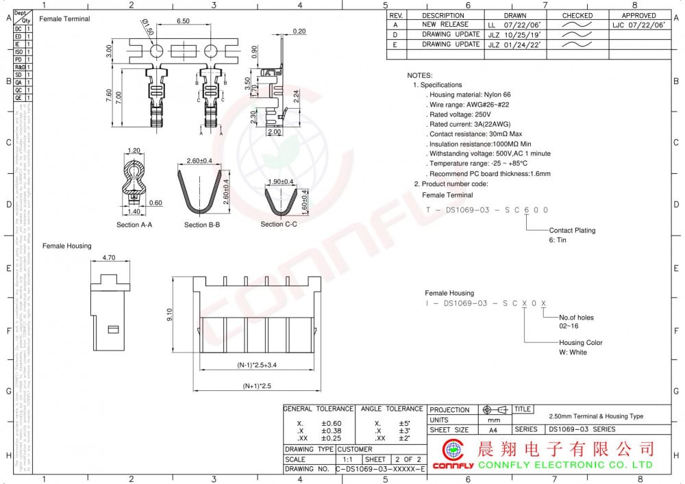 CONNFLY Elec DS1069-03-5MVW6 document page 2