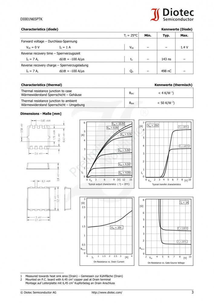 DI001N65PTK-AQ datasheet page 3