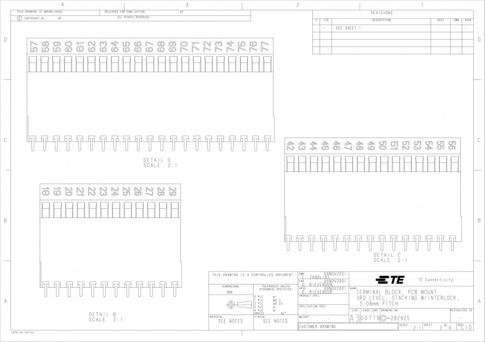 TE Connectivity 1-282925-2 drawing sheet 2