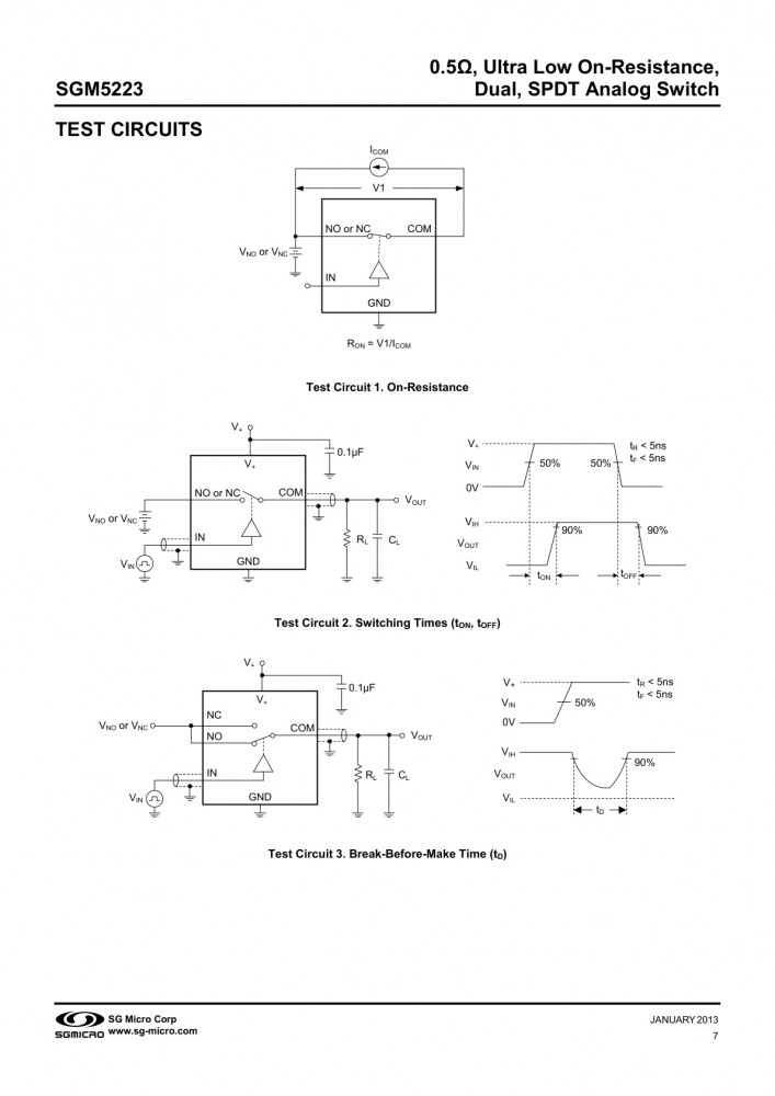SGM5223 datasheet page 7