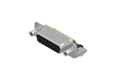 D-SUB Standard • 15-pos. • Socket • Solder pin angled .318