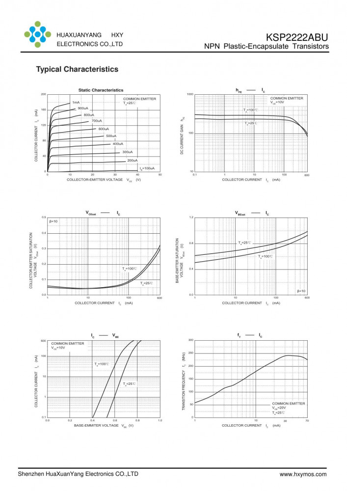 KSP2222ABU-HXY datasheet page 2