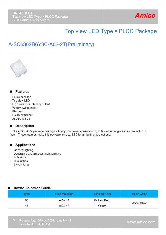 A-SC6302R6Y3C-A02-2T approval sheet page 2