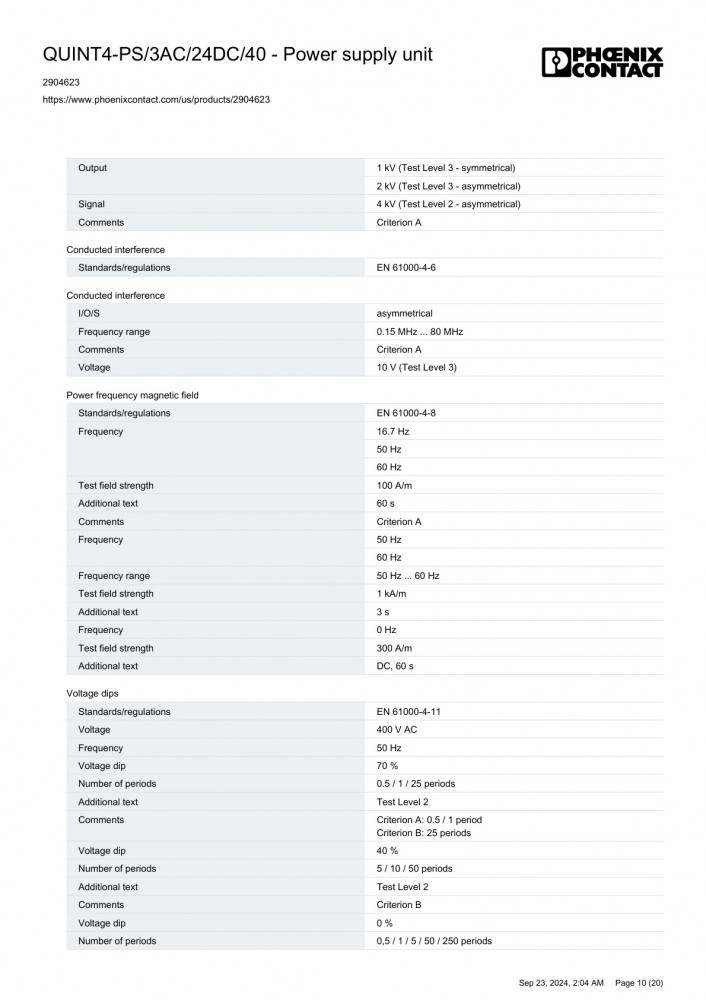Phoenix Contact 2904623 datasheet page 10