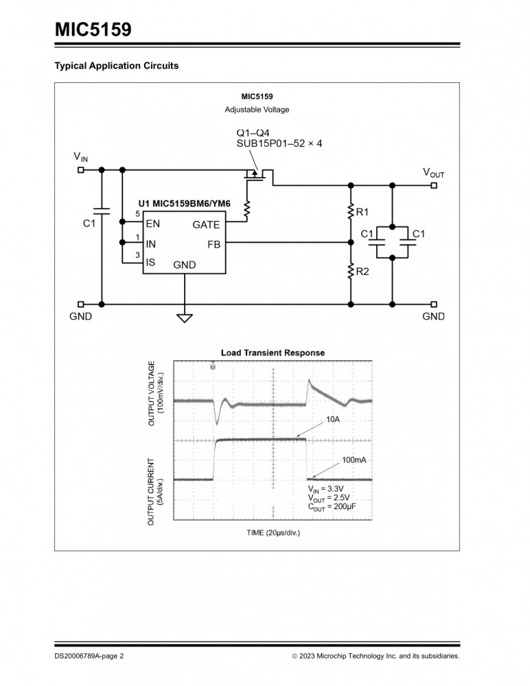MIC5159 technical document page 2