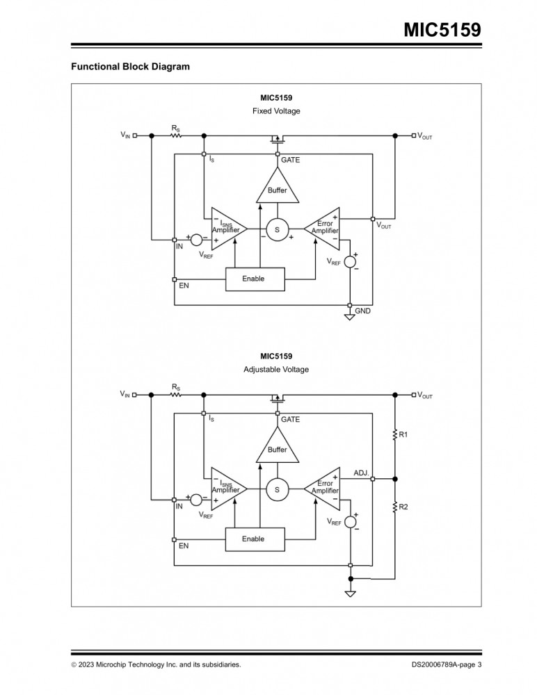 MIC5159 technical document page 3