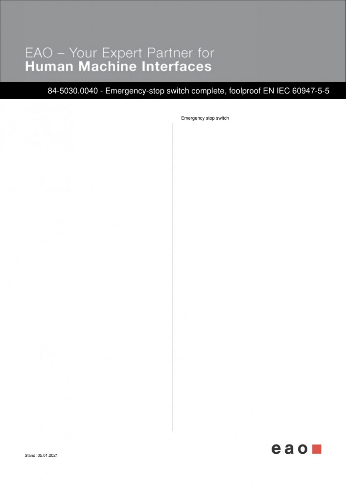 Technical documentation page 2 for model 84-5030.0040