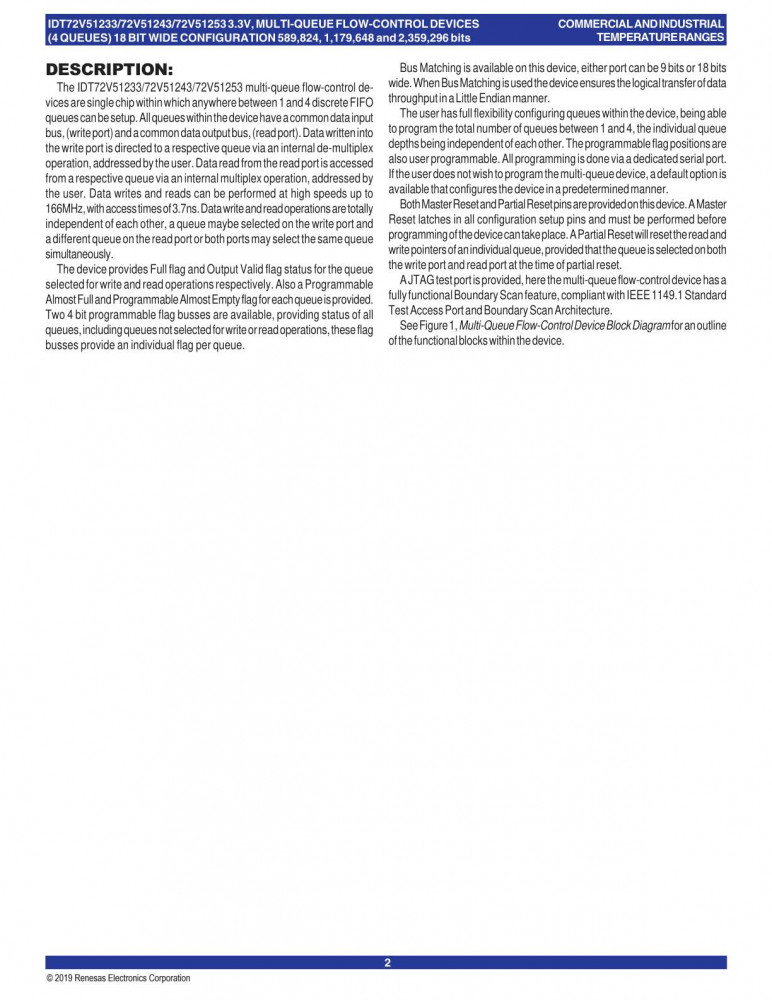 72V51253L6BBG datasheet page 2