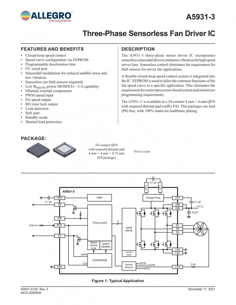 A5931-3 datasheet page 1