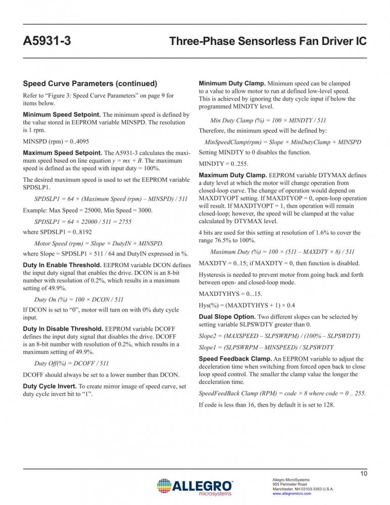 A5931-3 datasheet page 10
