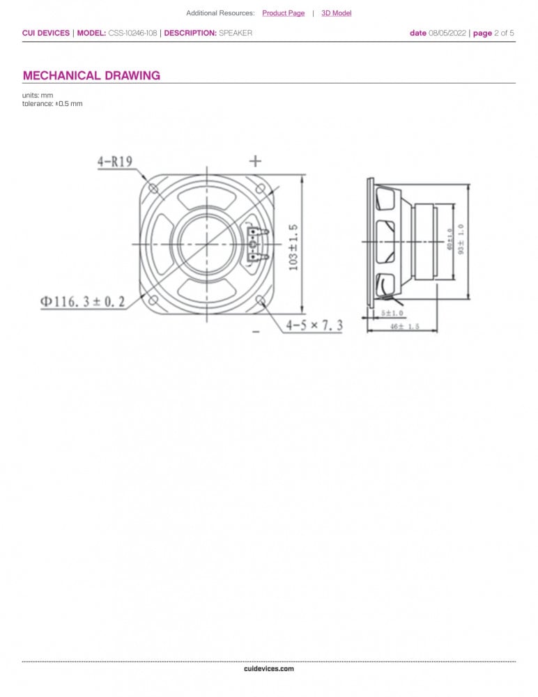 CSS-10246-108 datasheet page 2