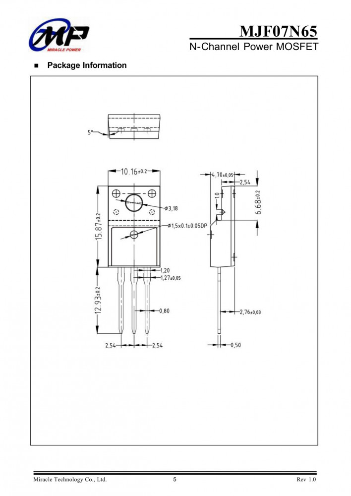 MJF07N65 datasheet page 5