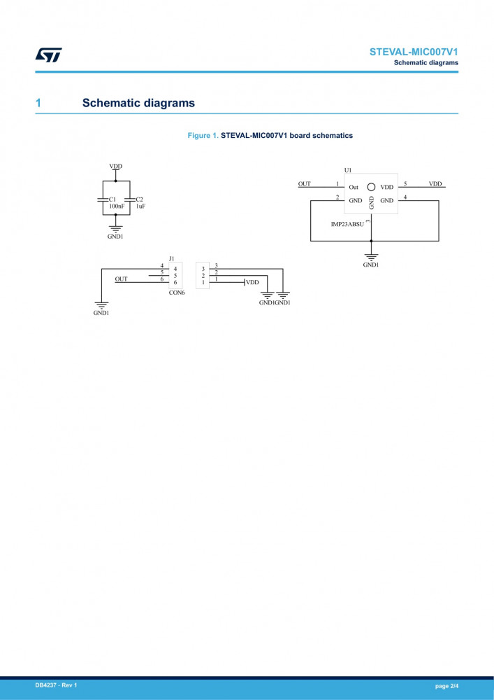 STEVAL-MIC007V1 technical document page 2