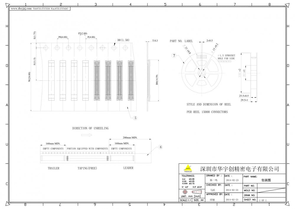 HOAUC HYCW59F-BTB2X34-6-055B technical drawing page 2