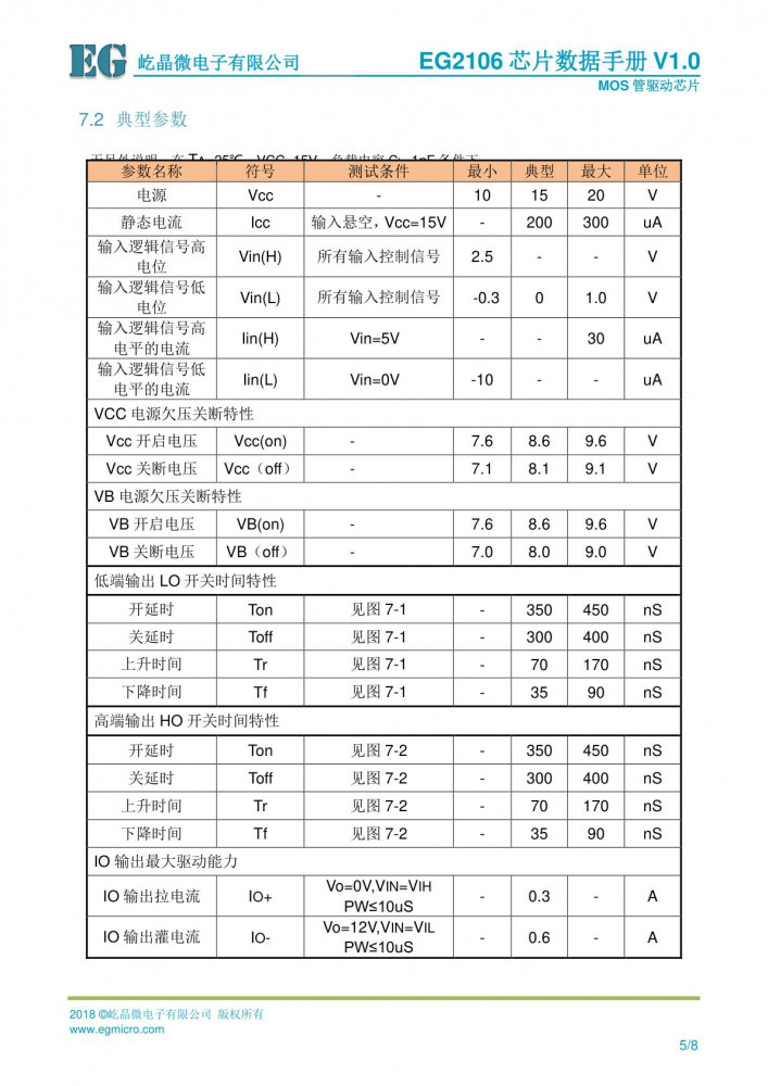 EG2106 datasheet page 8