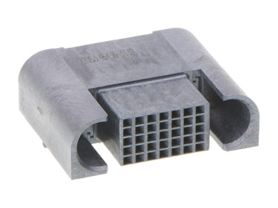 PROPOSED REPLACEMENT: MINI50 GEN II UNSEALED RECEPTACLES (206523 SERIES);  Mini50 Unsealed Receptacle, Dual Row, Bridged, 20 Circuits, EcoPaXX Resin, Polarization Option C, Dark Gray