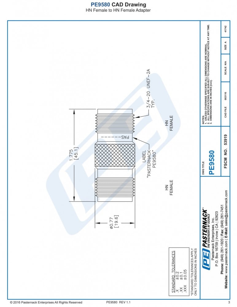 PE9580 technical document page 3