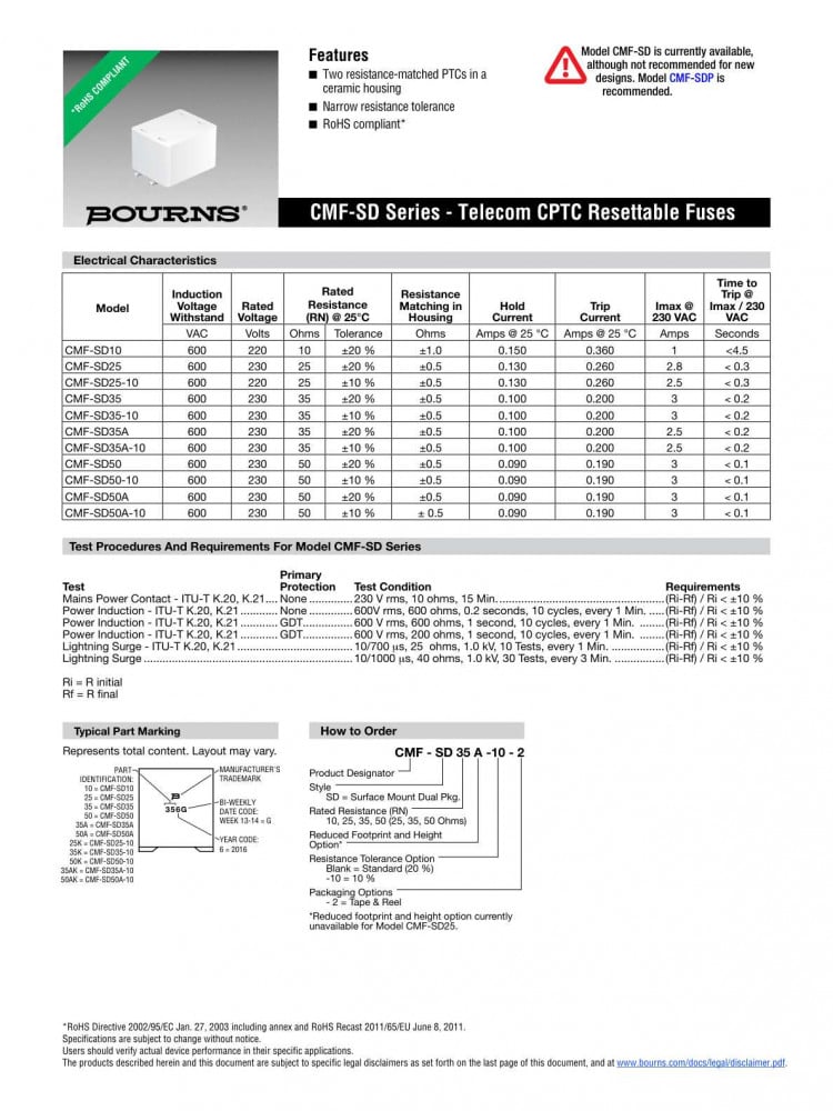 CMF-SD35-2 datasheet page 1