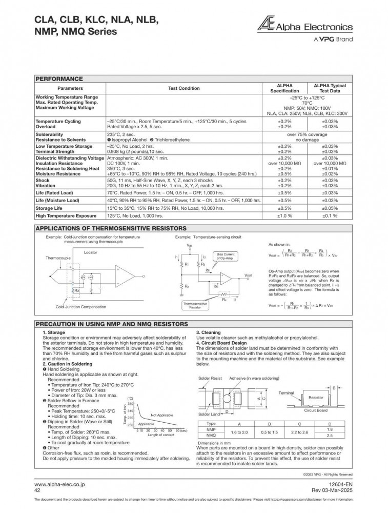 Thermosensitive resistor technical document page 3