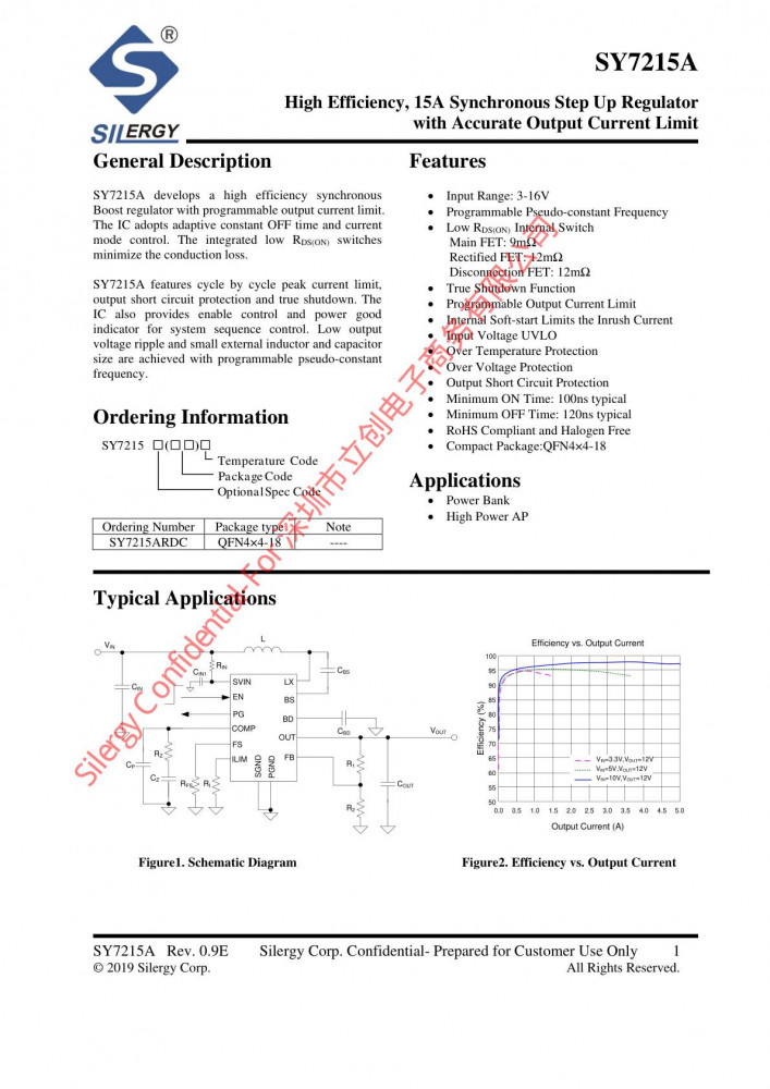 SY7215ARDC datasheet page 1