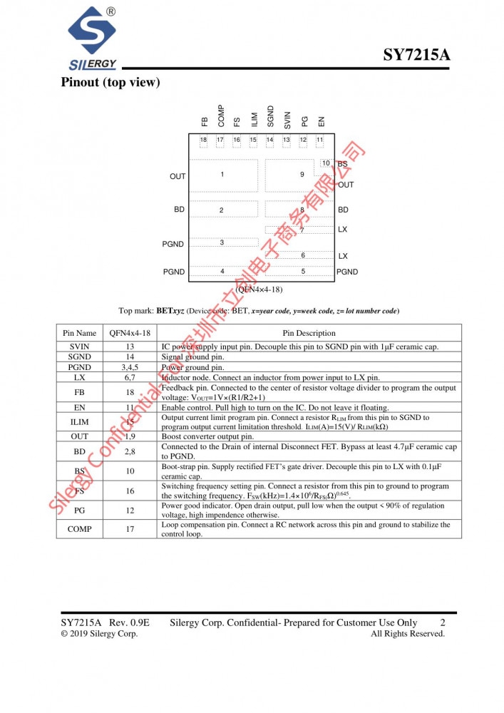 SY7215ARDC datasheet page 2